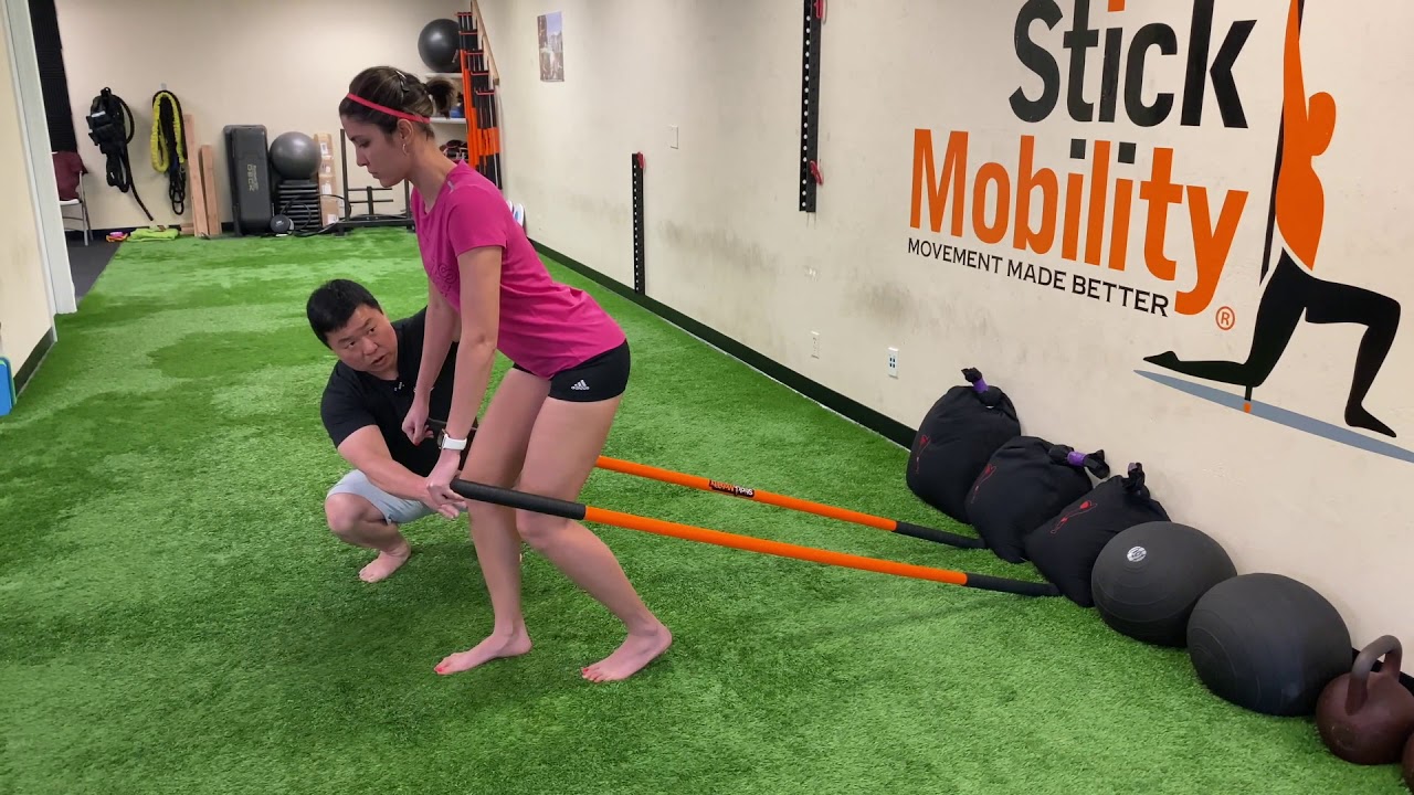 Single-Leg RDL Regression - Stick Mobility Exercise - YouTube