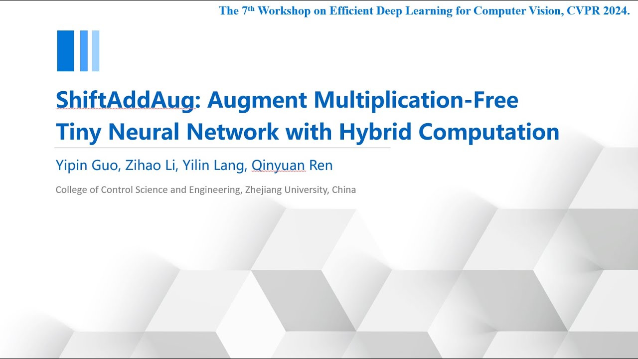 ShiftAddAug: Augment Multiplication-Free Tiny Neural Network with ...