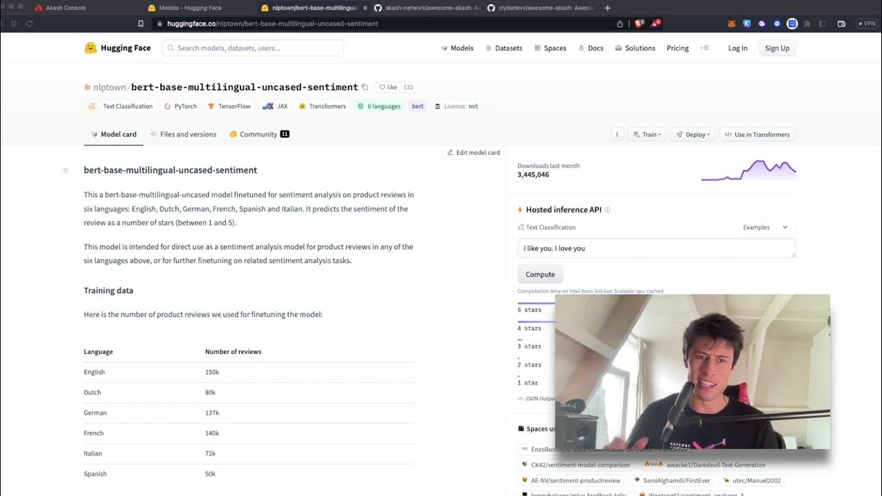 Building a Multilingual Sentiment Analysis App with BERT on Akash Network - YouTube