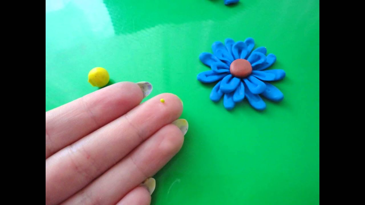 Tutorial:Polymer Clay Flower 1 - YouTube