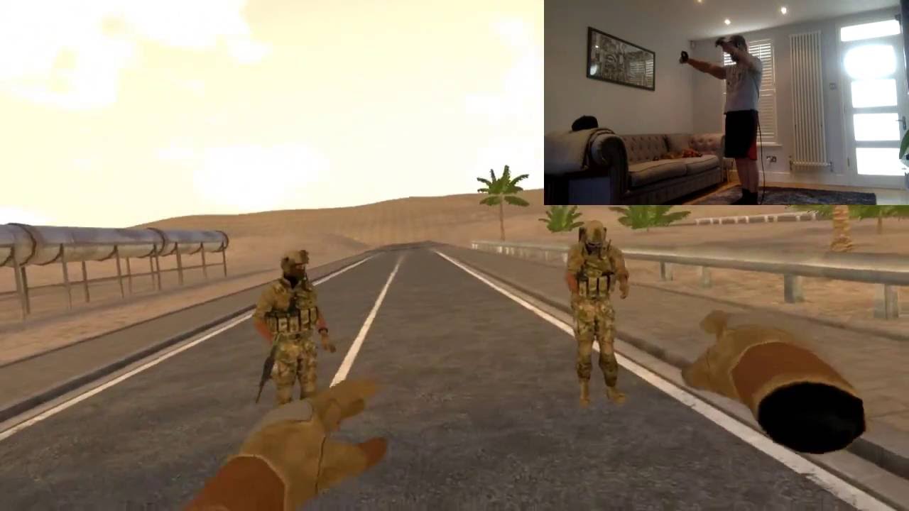 HTC VIVE Onward VR Multiplayer FPS gameplay 2 - YouTube