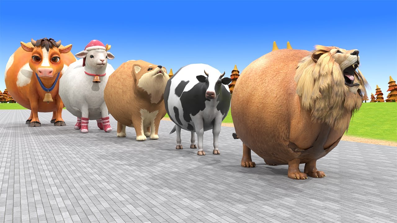 Paint & Animals Duck,Tiger,Cow,Lion,Buffalo,Gorilla,Dog,Sheep Fountain ...