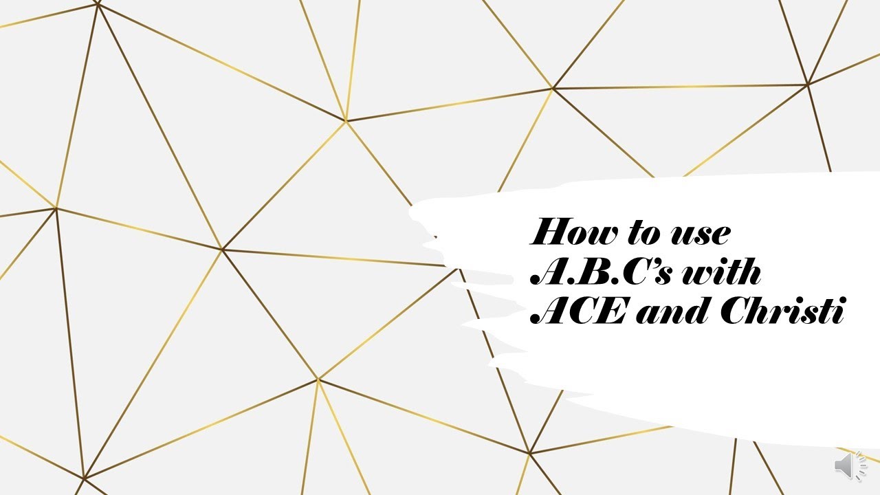 How to use ABCs With Ace and Christi (A.C.E. Accelerated Christian ...