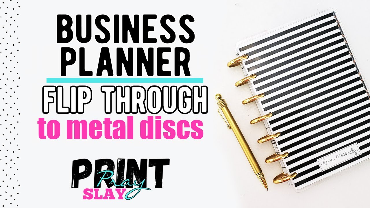 Flip Through Business Planner - Mini Happy Planner Metal Discs ...