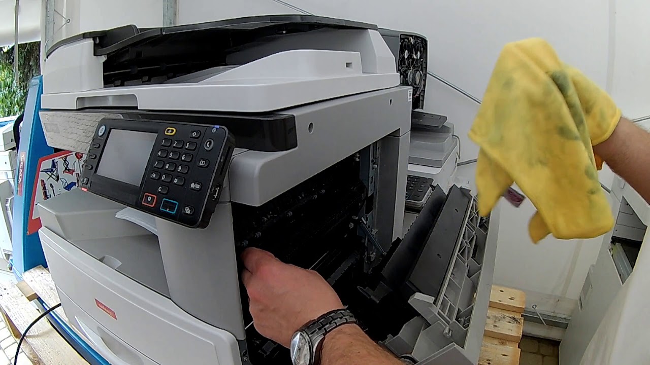 Dziwne odgłosy kopiarka RICOH MP2001 MP2501 piszczenie SERWIS - YouTube