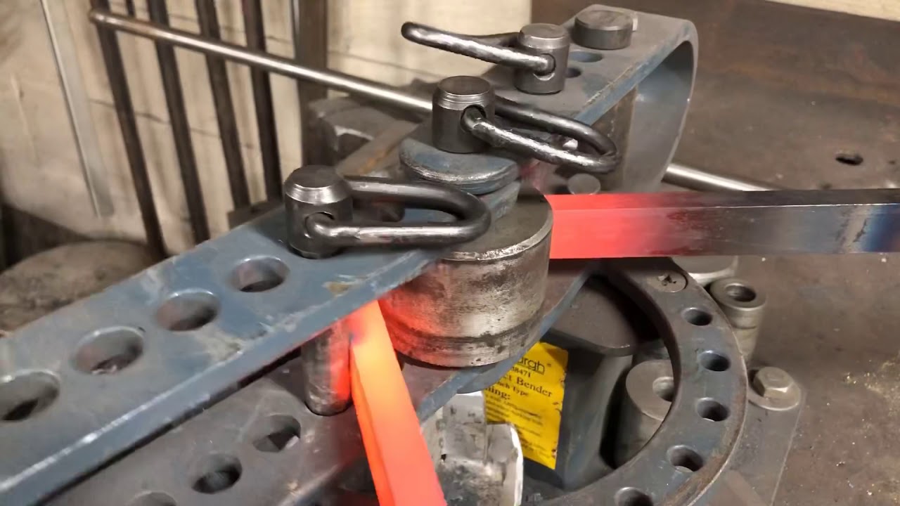 Forging a C-clamp part 1 - YouTube