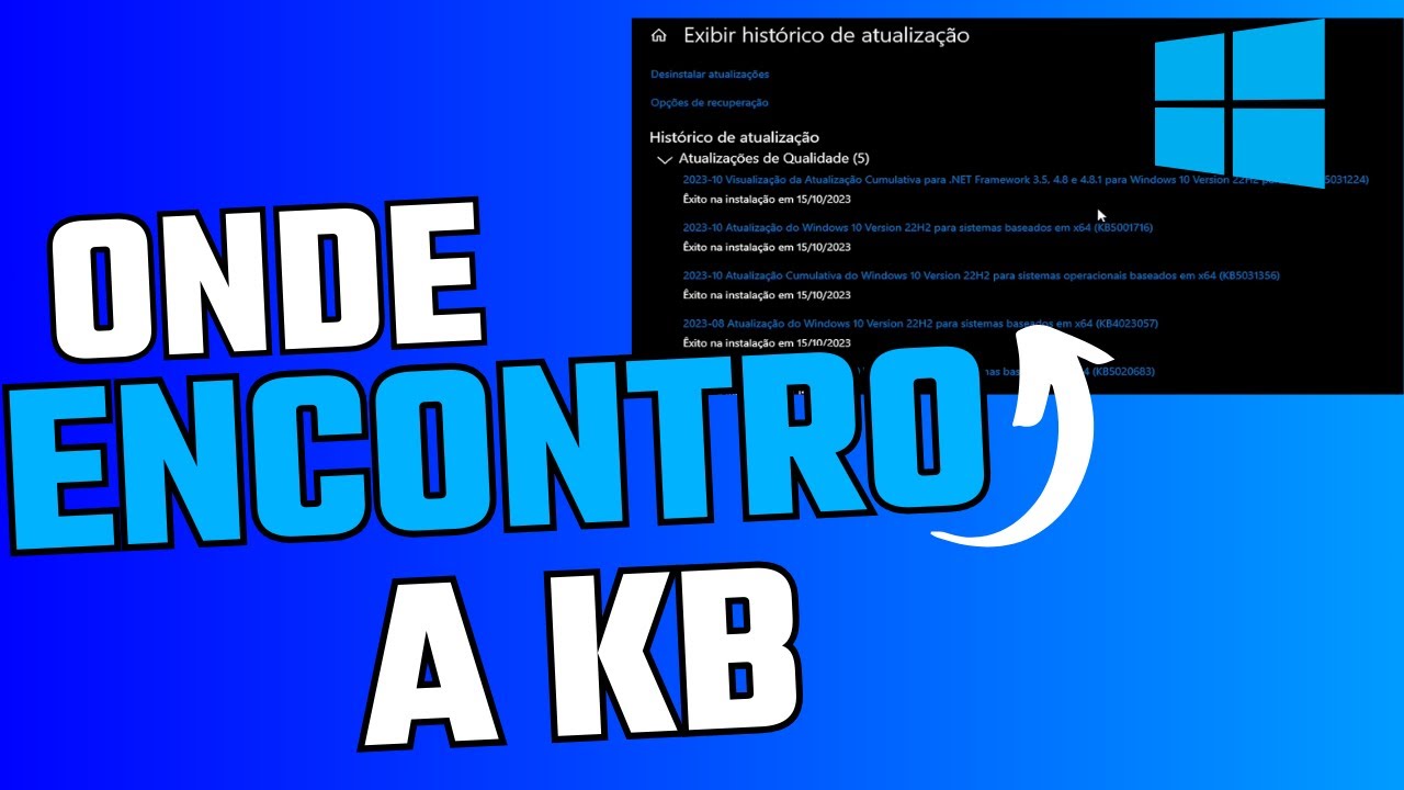A Onde Posso Encontrar a KB Que Está Sendo Atualizada Ou Instalada No ...