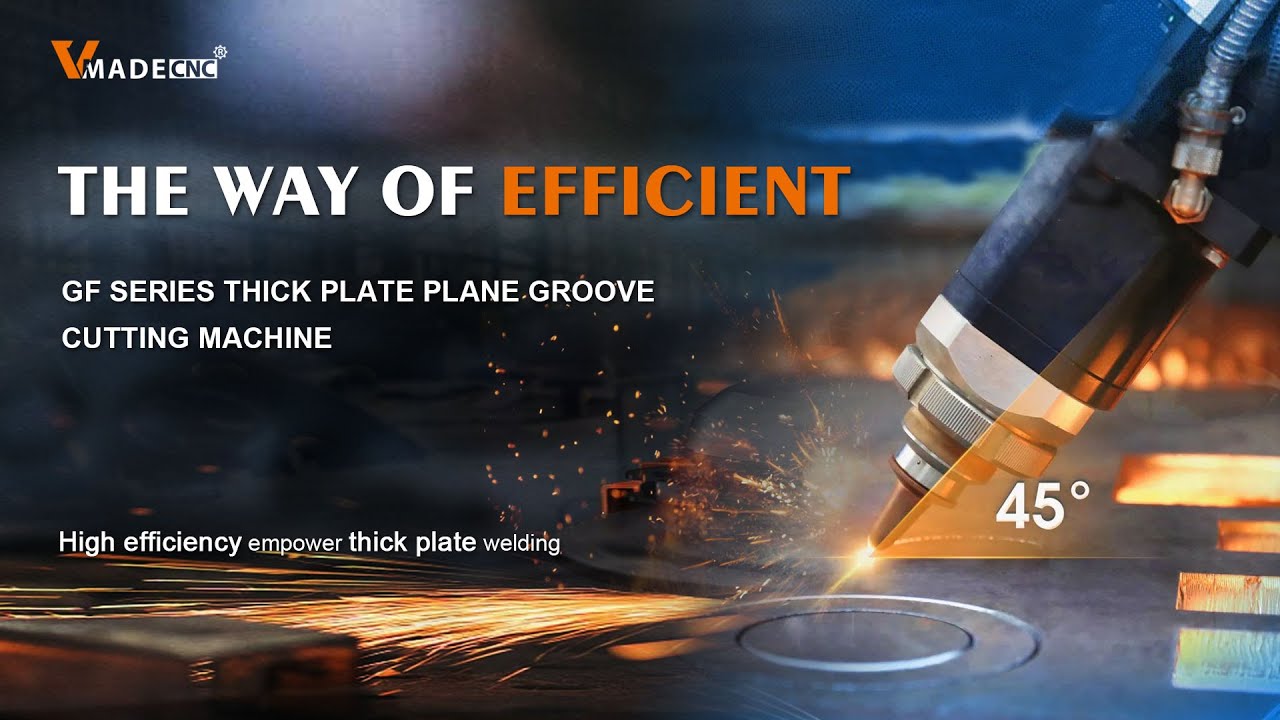 GF series thick plate bevel laser cutting machine - YouTube