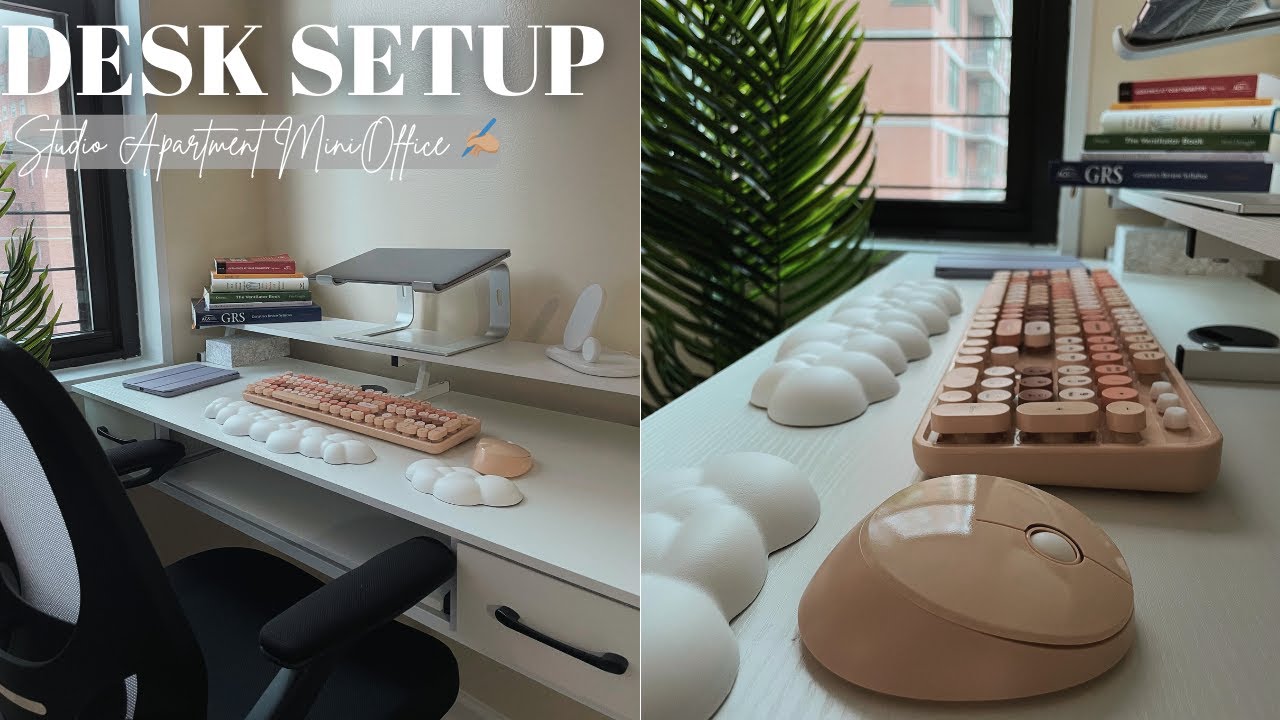 Productive Desk Setup | Creating the Perfect Mini Studio Office Space 👩 ...
