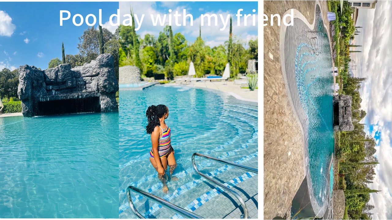 Vlog: pool day with my friend 👯‍♀️ - YouTube