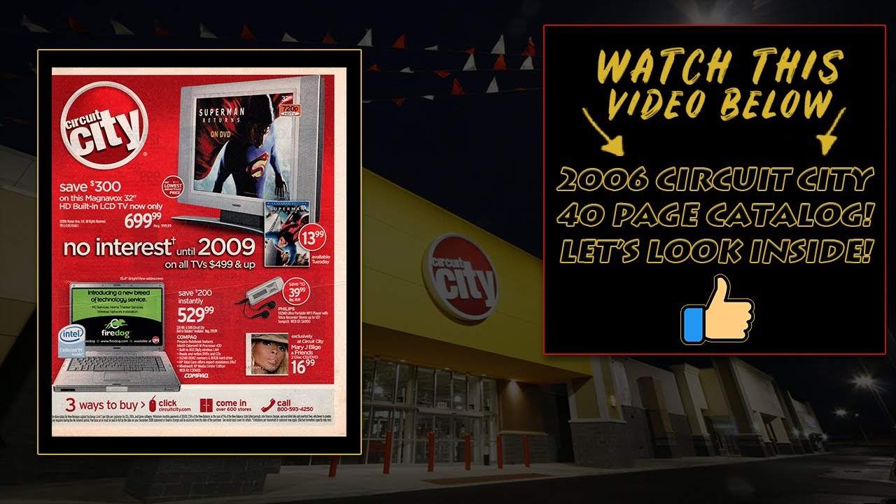 2006 Vintage Circuit City Department Store Catalog! Superman Returns ...