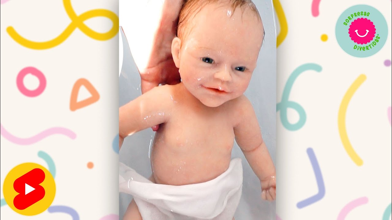 Bañando a ANUK mi bebé de silicona reborn 💖 - YouTube