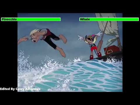Pinocchio (1940) Final Battle with healthbars