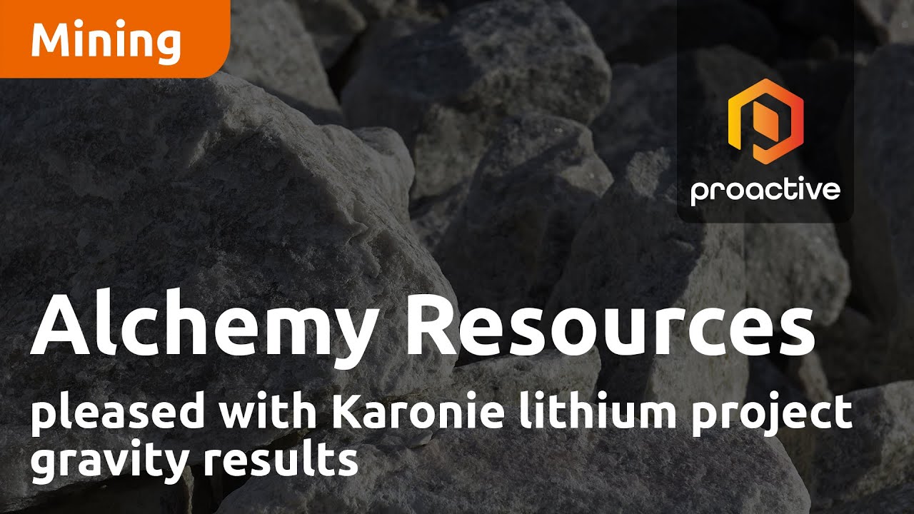 Alchemy Resources pleased with Karonie lithium project gravity results - YouTube