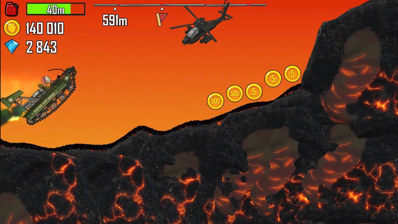 WARRIOR | Military TANKER in VOLCANO | #HCR2 #hillclimbracing #volcano ...
