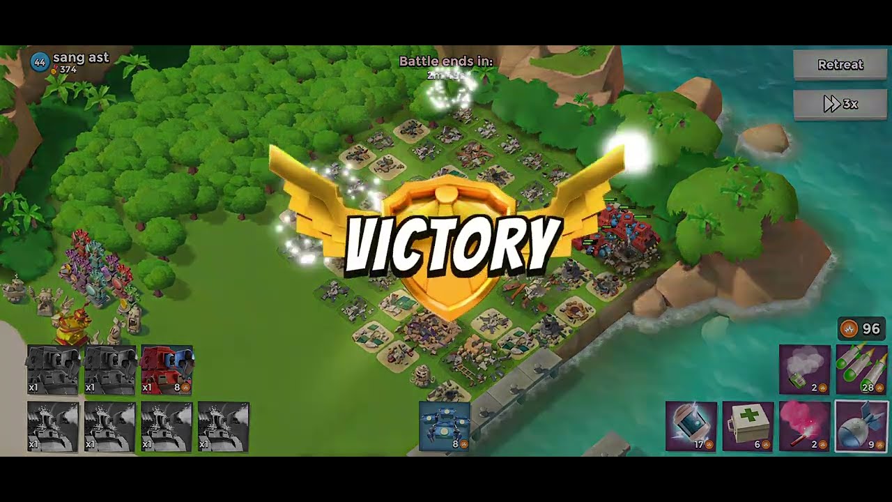 Boom Beach Level 44 Base Attacking | Boom_Beach| Epic victory! - YouTube