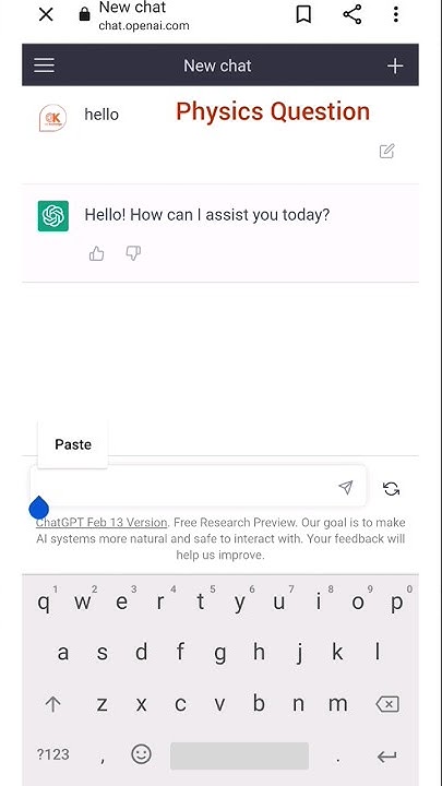 AI ChatGPT |Physics Question | Easy to use - YouTube