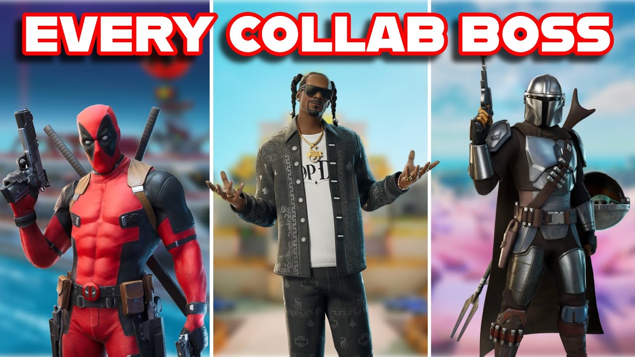 Ranking EVERY COLLAB BOSS In FORTNITE HISTORY From WORST To BEST - YouTube