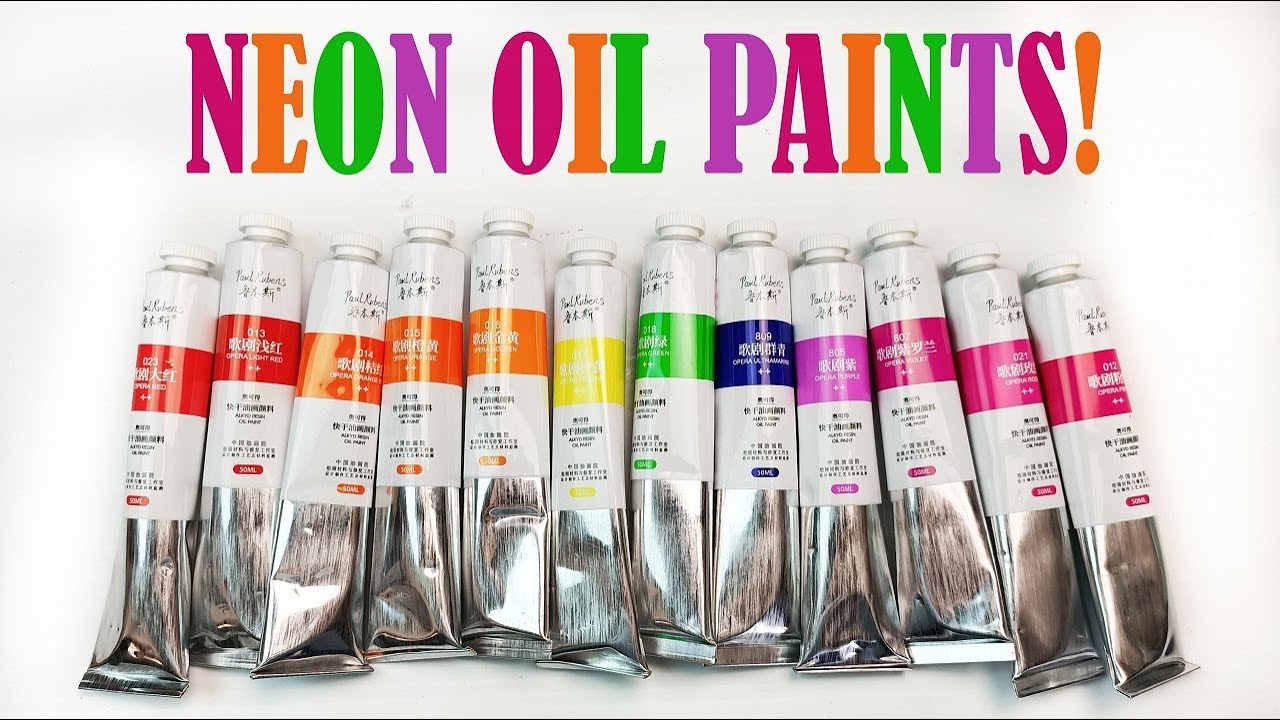Opera Oil Paints from Paul Rubens - Neon Colors that Glow in the Dark ...