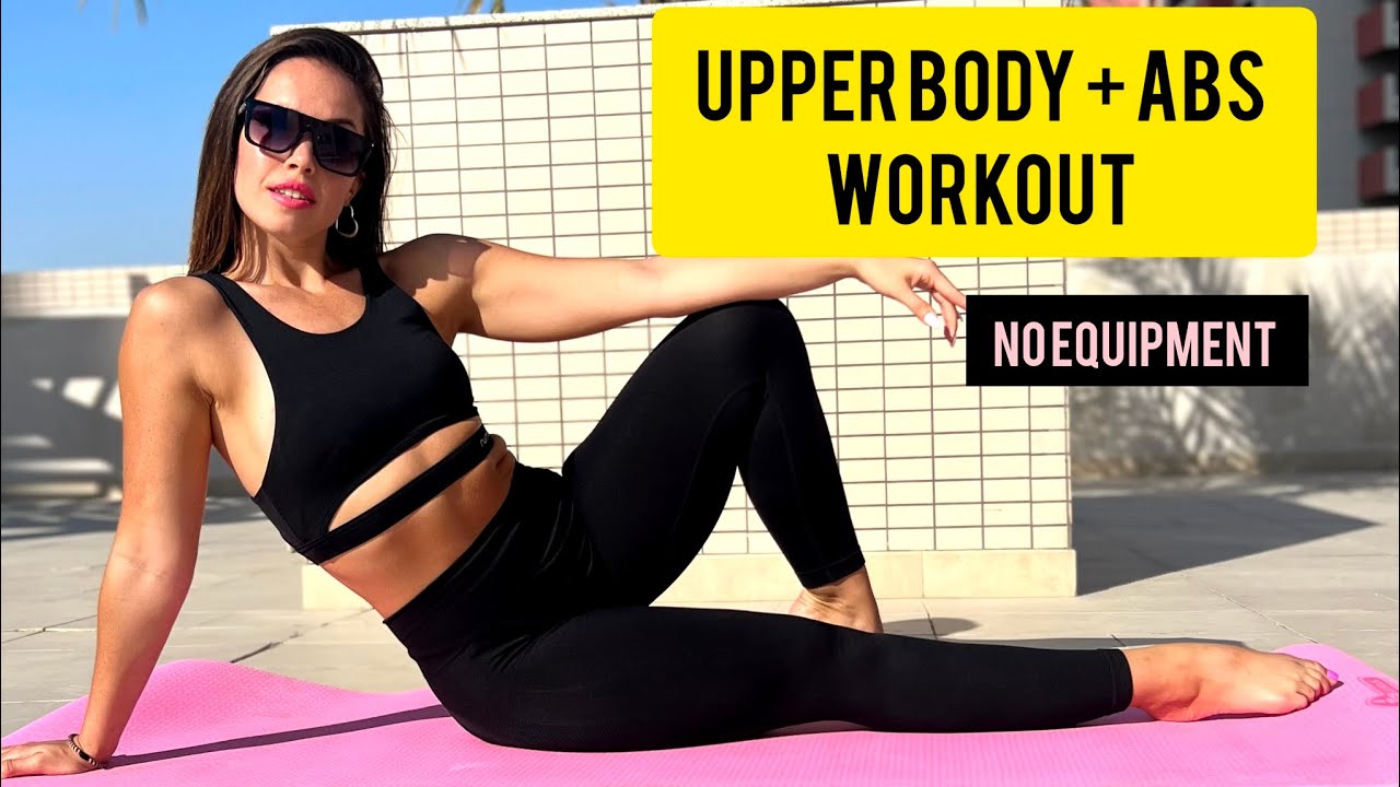 8 mins Upper body workout with no Equipment - YouTube