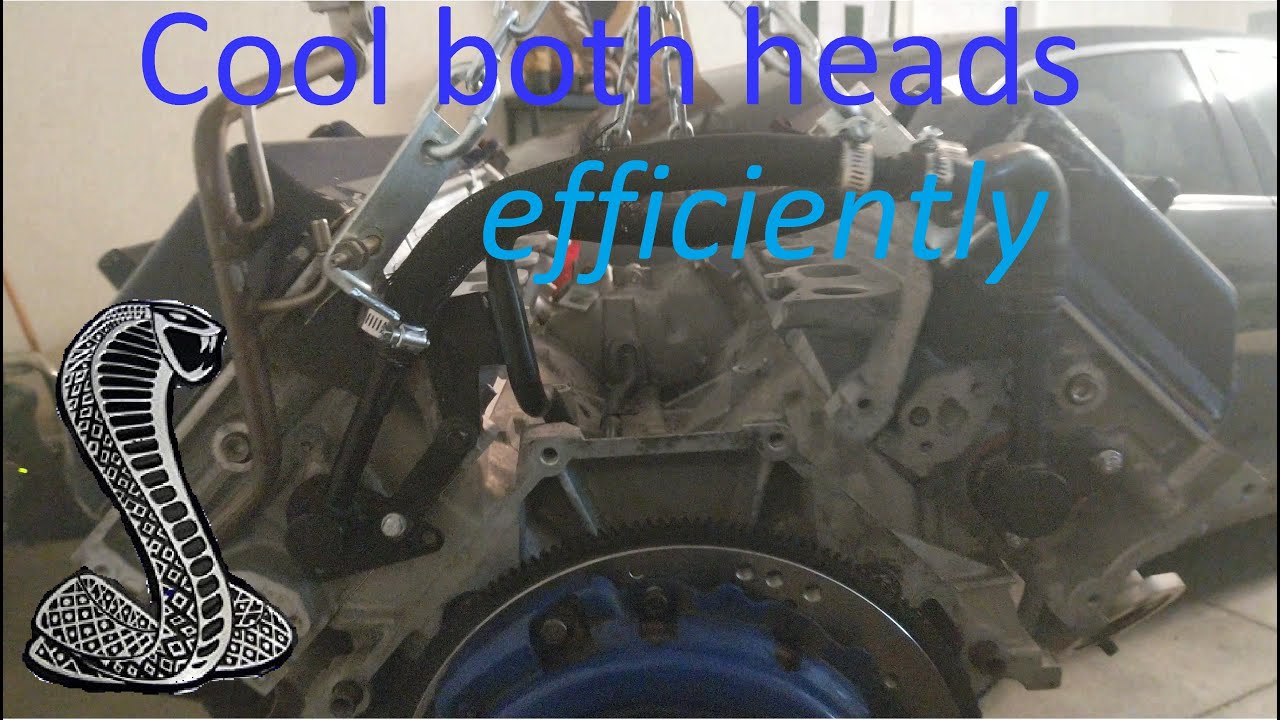4v cylinder head cooling mod for 1996-2004 mustang cobras - YouTube