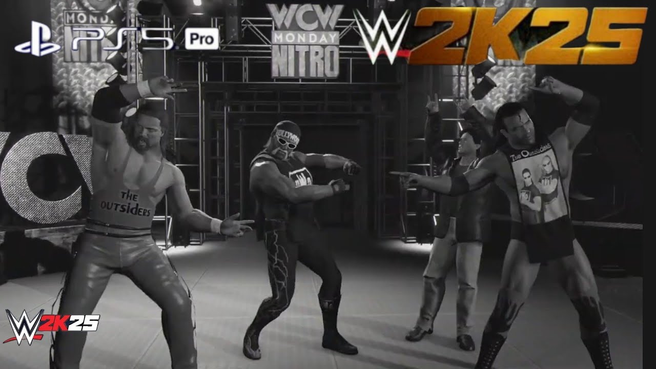 PS5 PRO WWE 2K25 NWO (Hogan,Nash,Hall) Vs DX (HHH,HBK,Xpac) WcW vs WWE ...