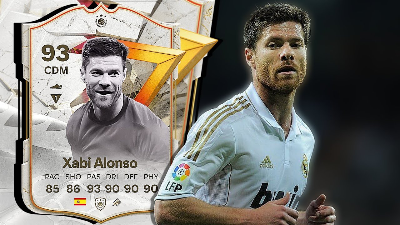 93 GOLAZO ICON XABI ALONSO PLAYER REVIEW FC 24 - YouTube