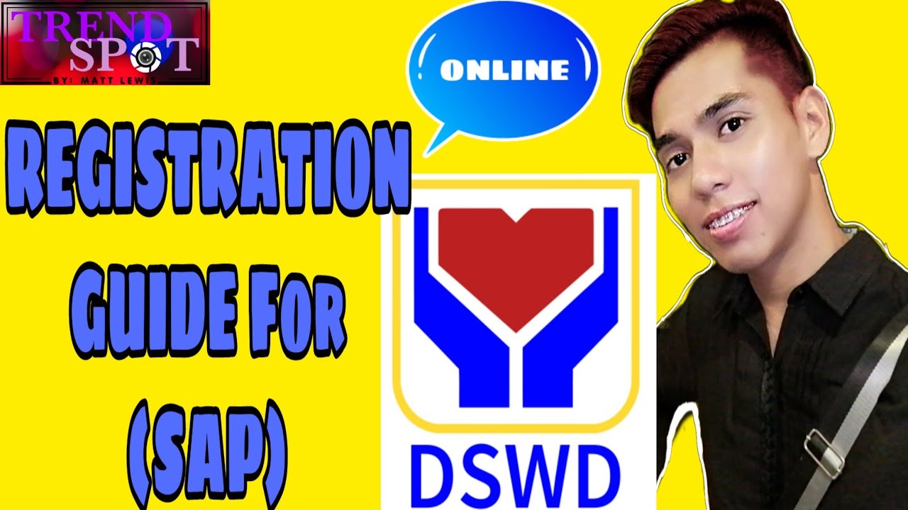 HOW TO REGISTER DSWD "SAP" ONLINE... SAMPLE-SIMPLE GUIDE... - YouTube
