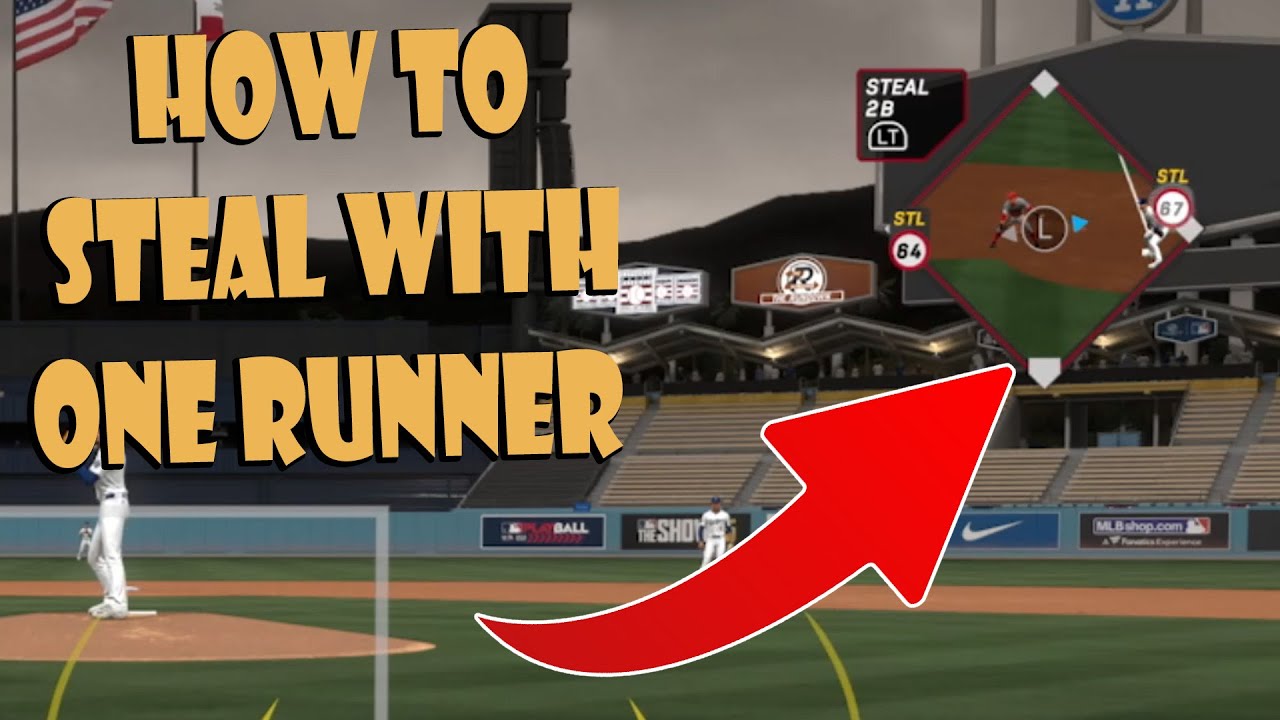 MLB The Show 25 How To Steal ONLY ONE Base with TWO Runners On - YouTube
