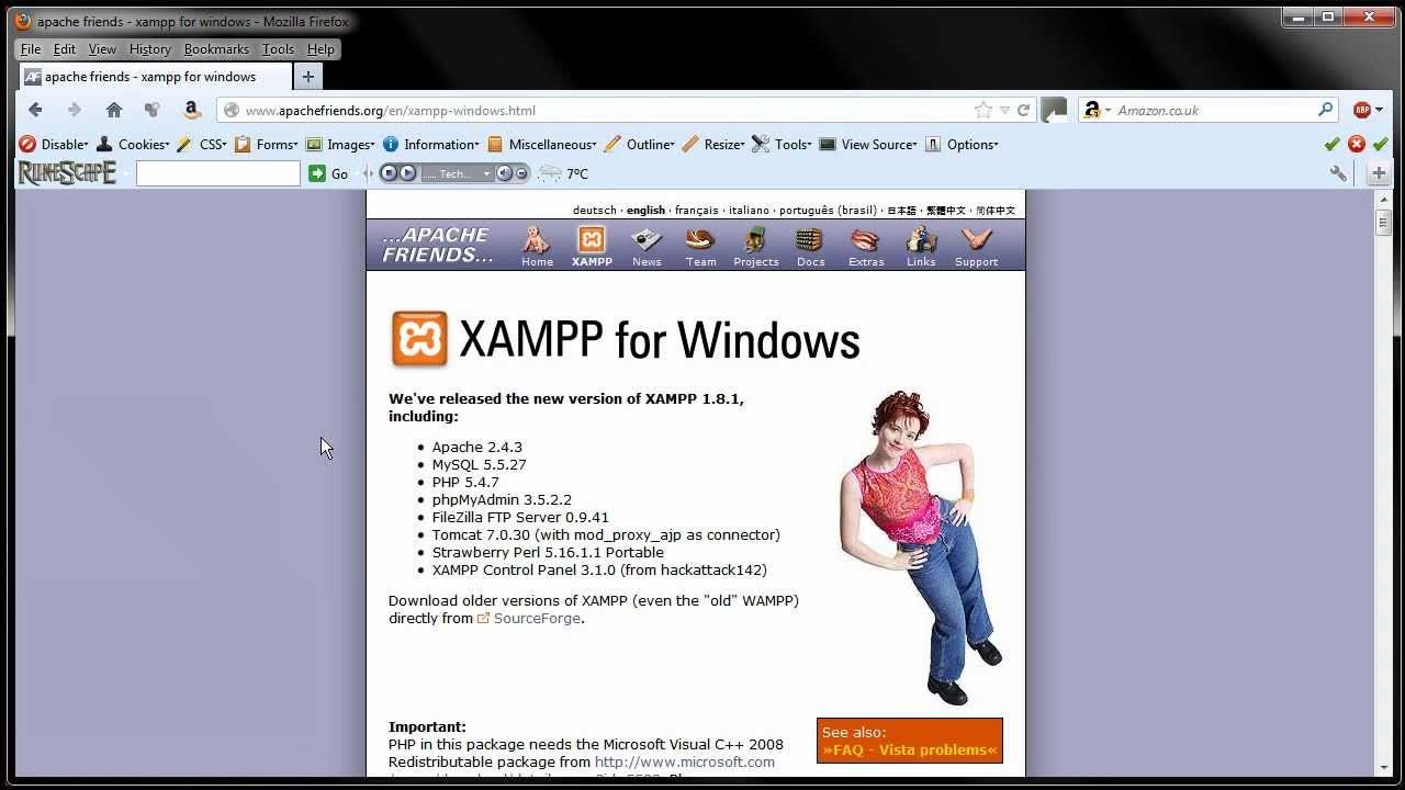 [TUTORIAL] How to install and set up xampp - YouTube