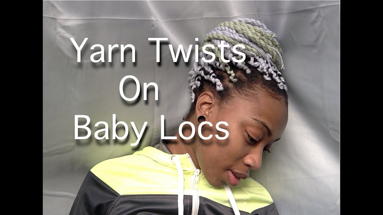 How to: Yarn Twists on Baby Locs - YouTube