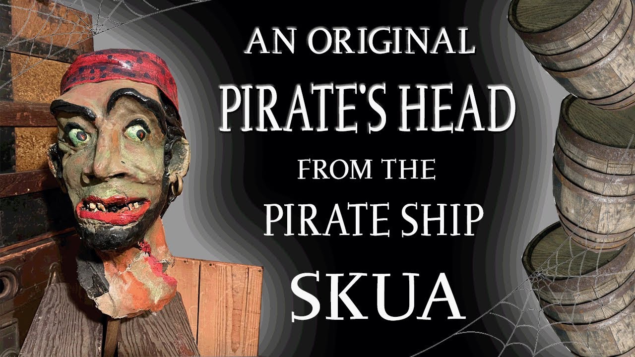 An Original Pirate's Head From The Pirate Ship Skua on Hunt's Pier in ...