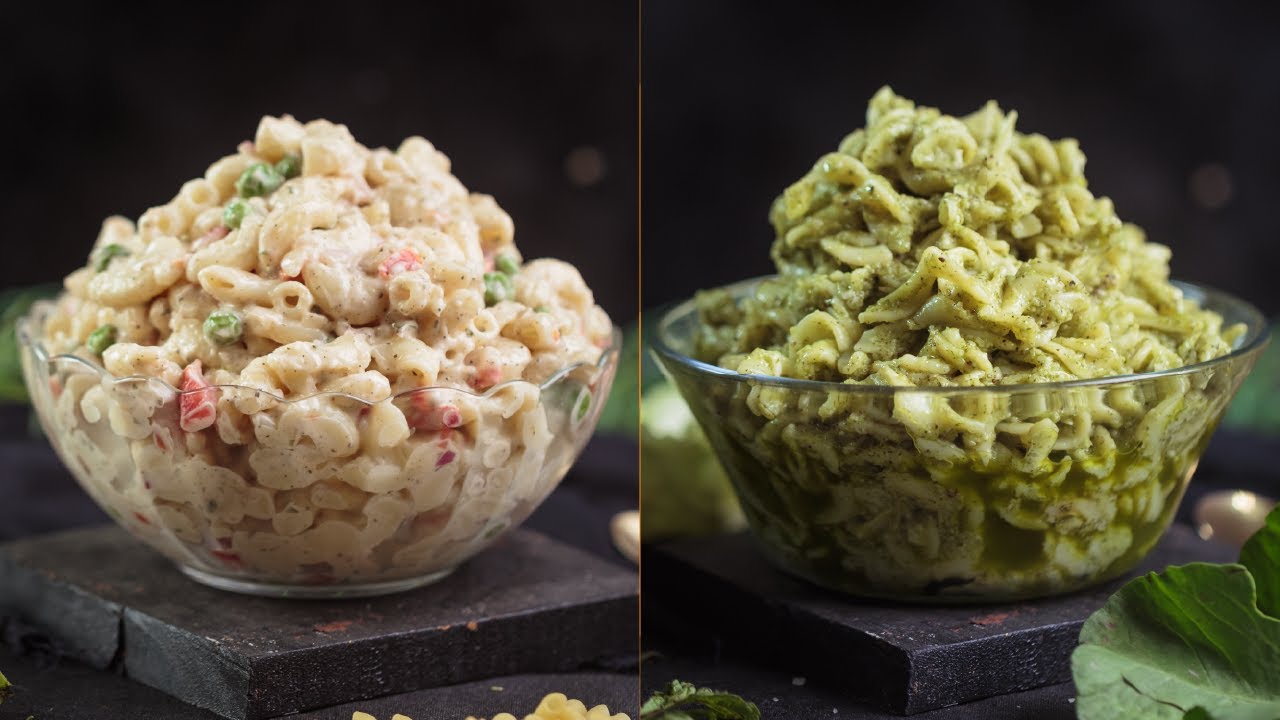 Pasta Salad Recipe 2 ways by HOOP Studios || Summer Recipe || Creamy ...