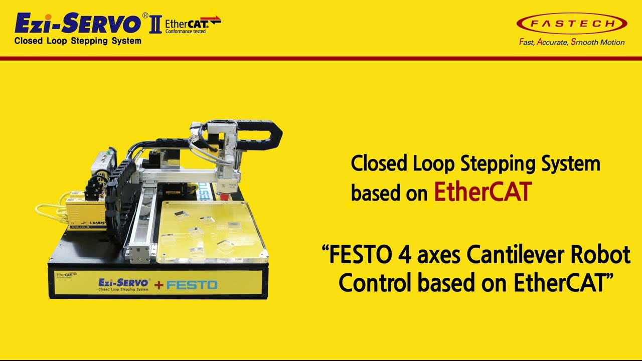 67 181106 Ezi-SERVOII EtherCAT FESTO Cantilever Robot ELGC EGSC ENG - YouTube