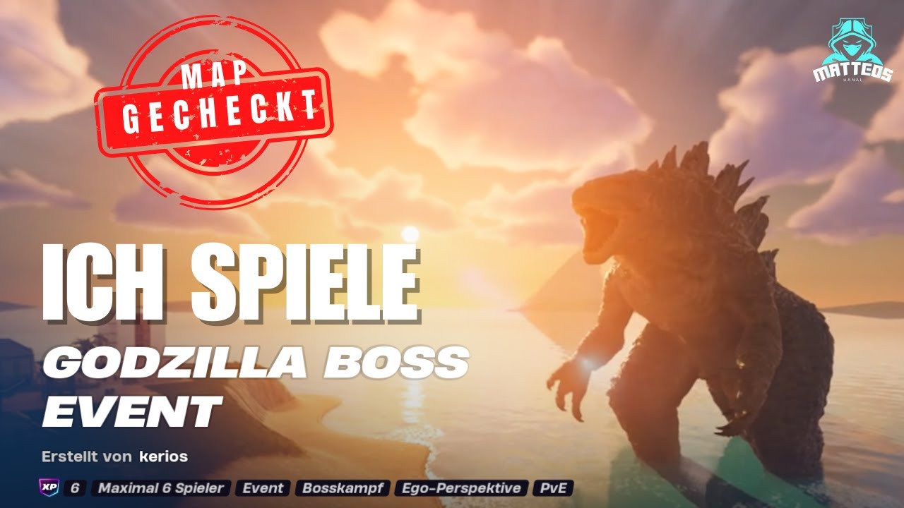 Godzilla Boss Event in Fortnite! | Episches Map-Testing 🦖 - YouTube
