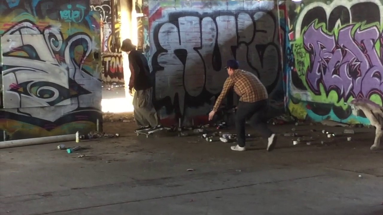 vlog #2 graffiti diy spot - YouTube