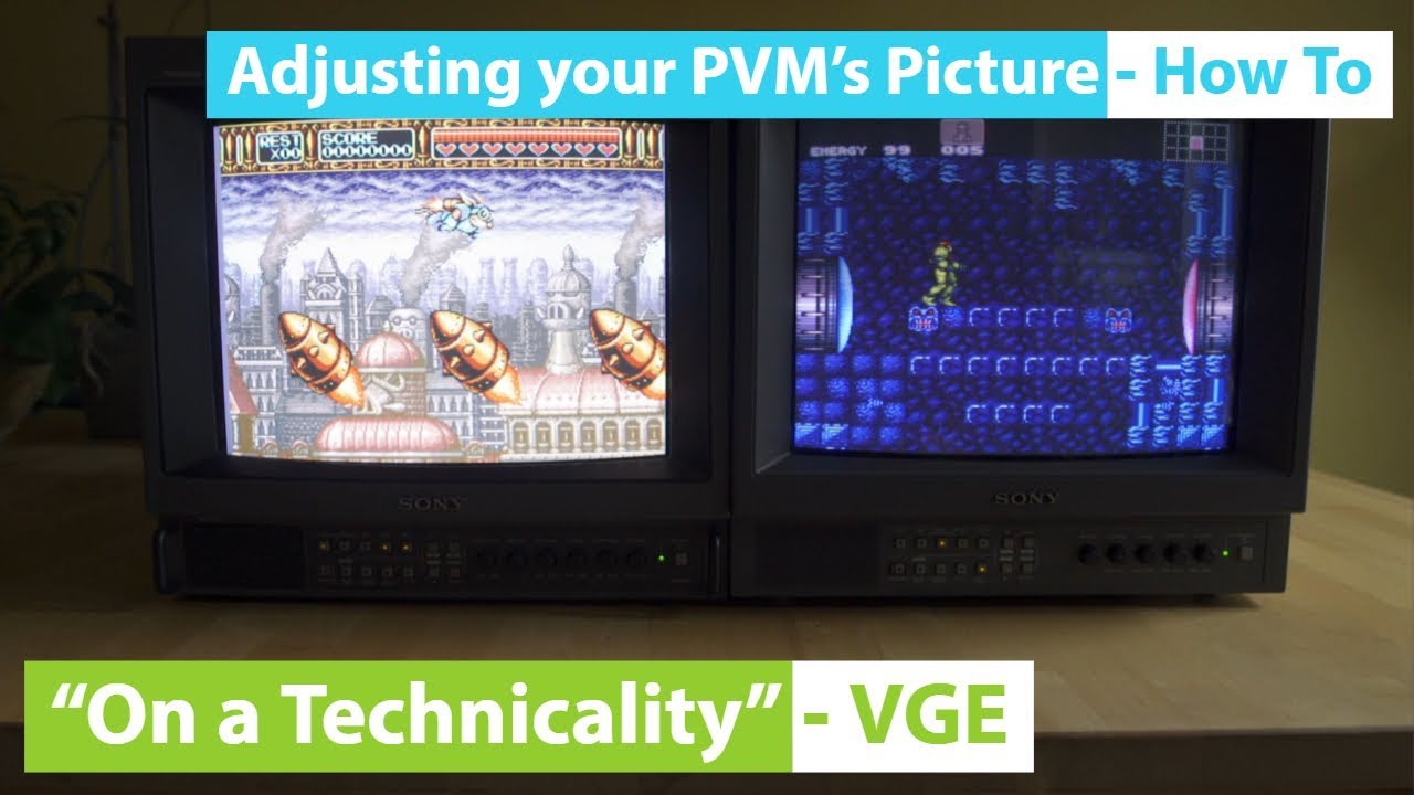 Adjusting your Sony PVM Monitors - How To - "On a Technicality" - YouTube