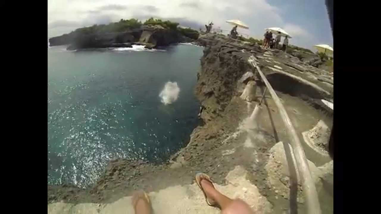 bali cliff jumping with gopro hero 3 - YouTube