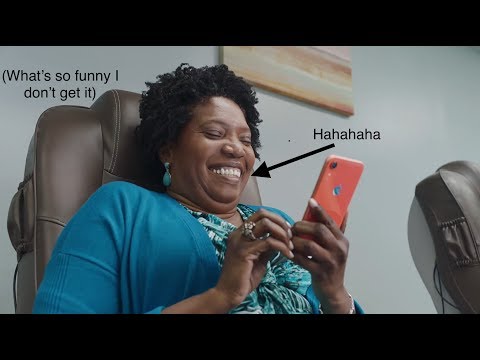 Girl laughing meme(apple commercial).
