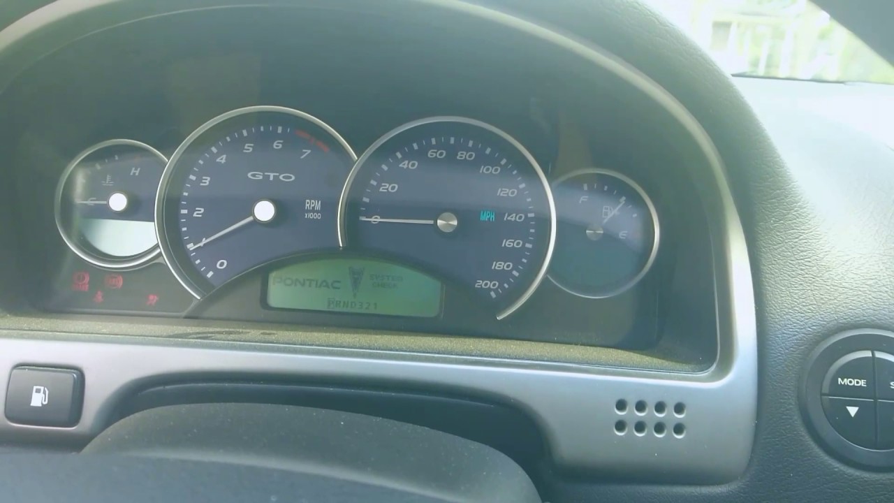 How to turn speed chime or warning OFF on 2005 Pontiac GTO - YouTube