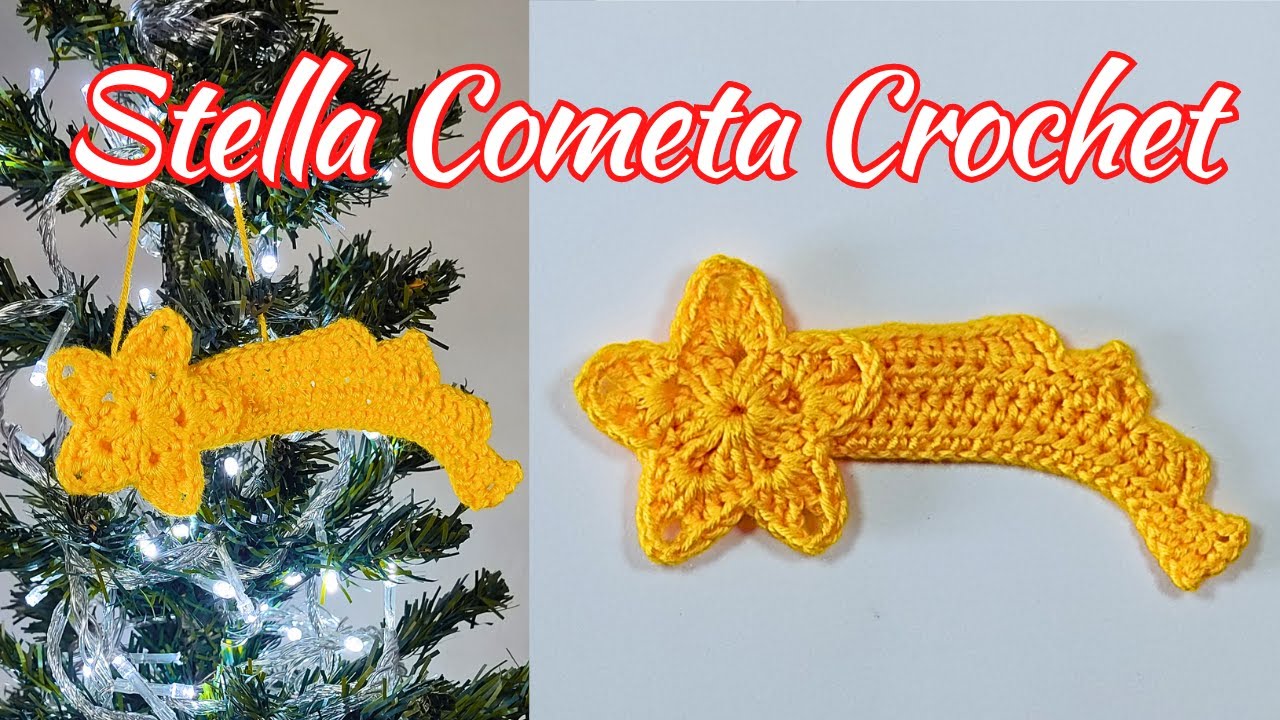 STELLA COMETA all'Uncinetto | Addobbo per Albero di Natale o Presepe ...