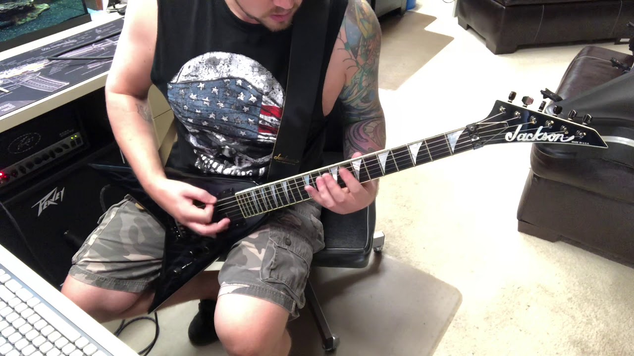 Thrashing around on my Jackson USA KV2 - YouTube