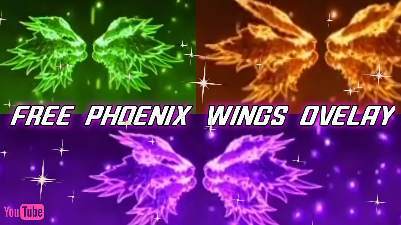 3 Color Phoenix Wings Overlay | Angelou Playz | Free Overlay - YouTube