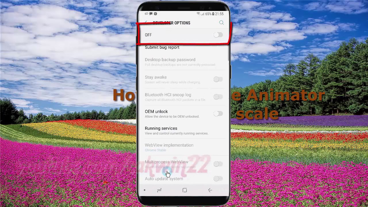 Android Nougat : How to Change Transition animation scale in Samsung ...