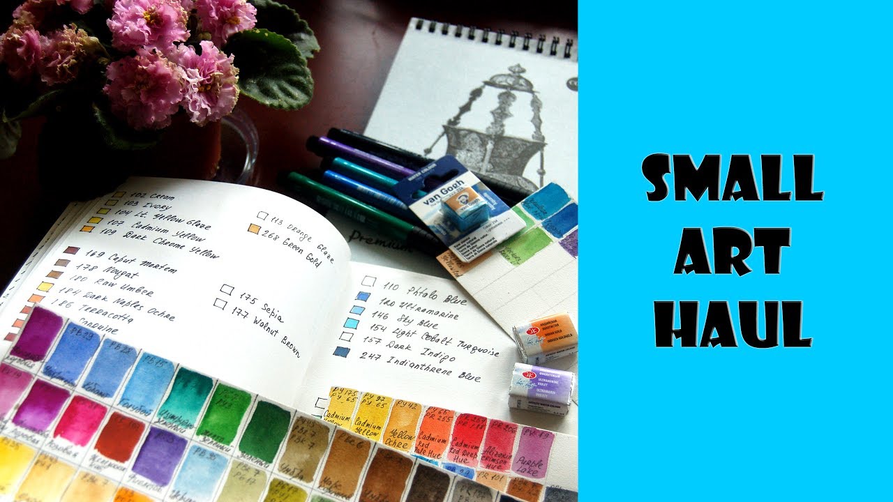 Small art supplies haul - YouTube