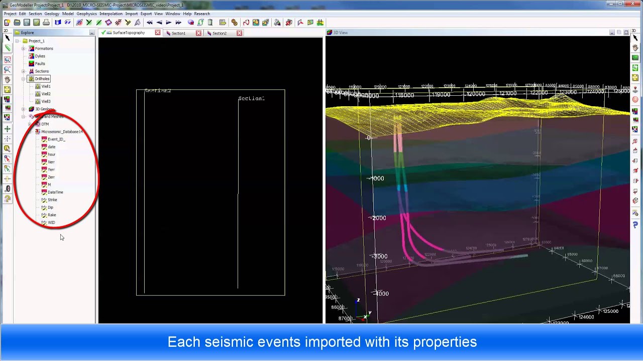 GeoModeller Microseismic - YouTube