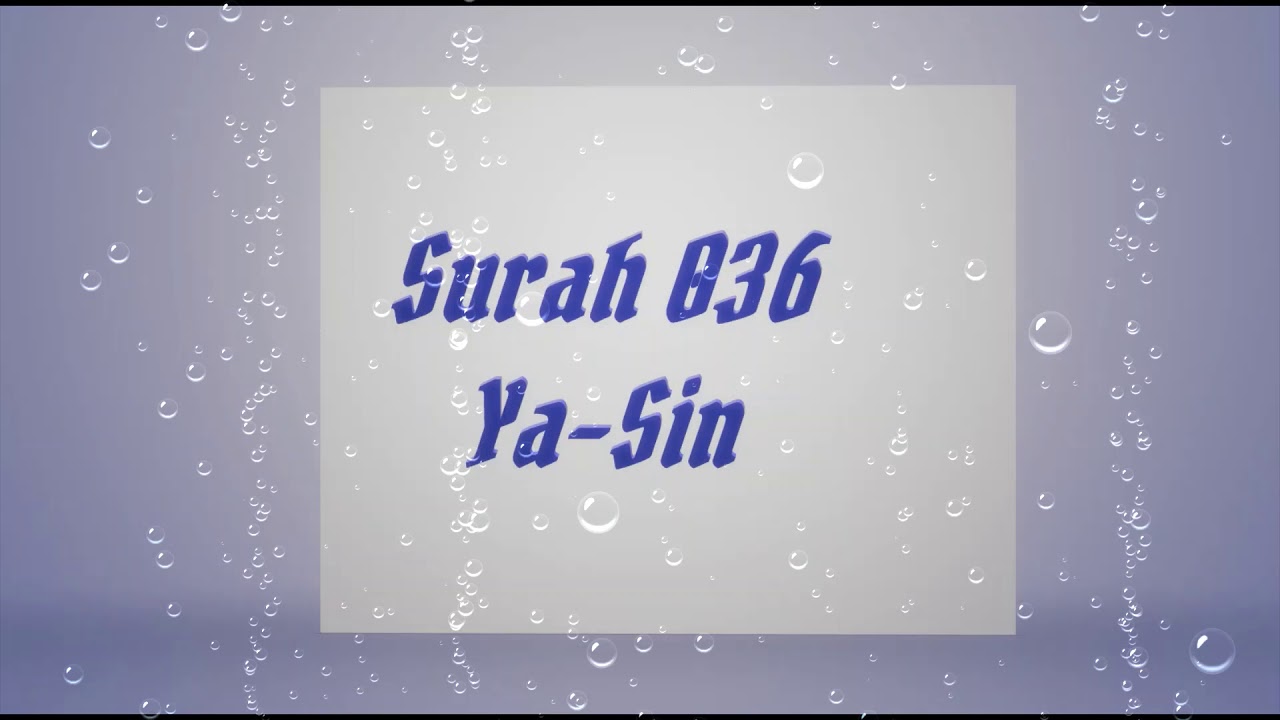 Surah 036: Ya-Sin - Ya Sin Translation - YouTube