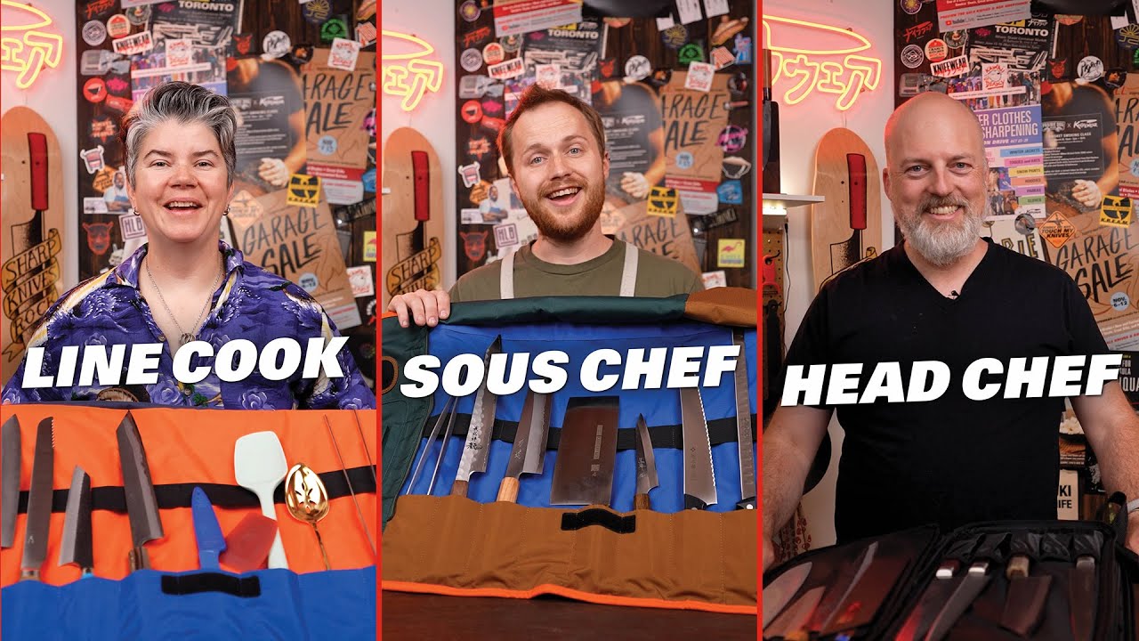 3 Levels of Chef Build Their Dream Knife Kit - YouTube