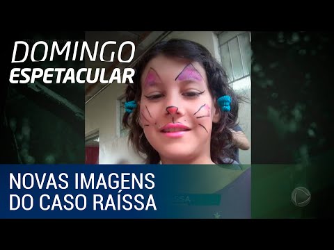 Domingo Espetacular exibe novas imagens do caso Raíssa
