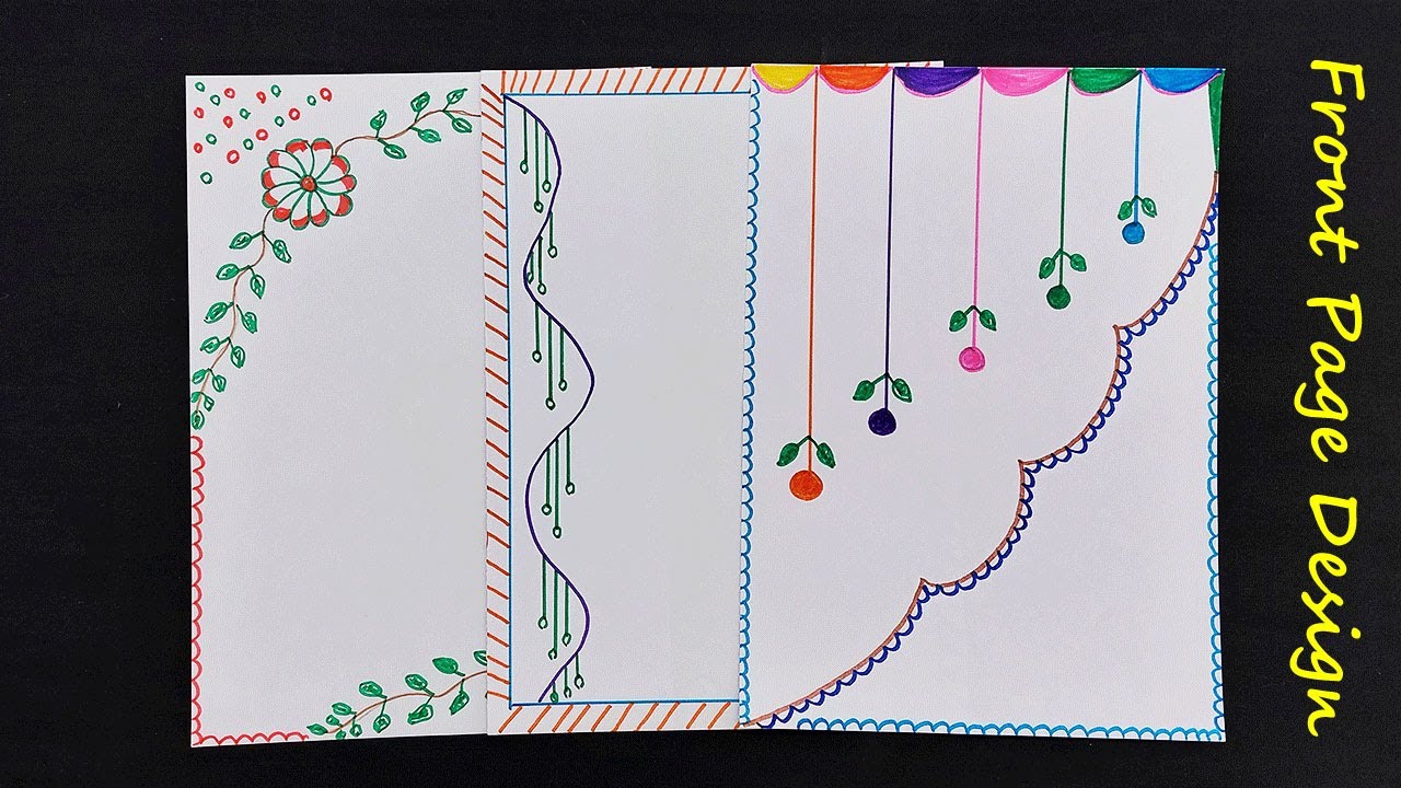 Page Design For Project - Project Work Design - File Decoration Ideas ...